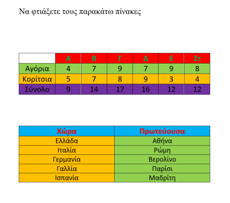 πινακες-word - Dimpapp